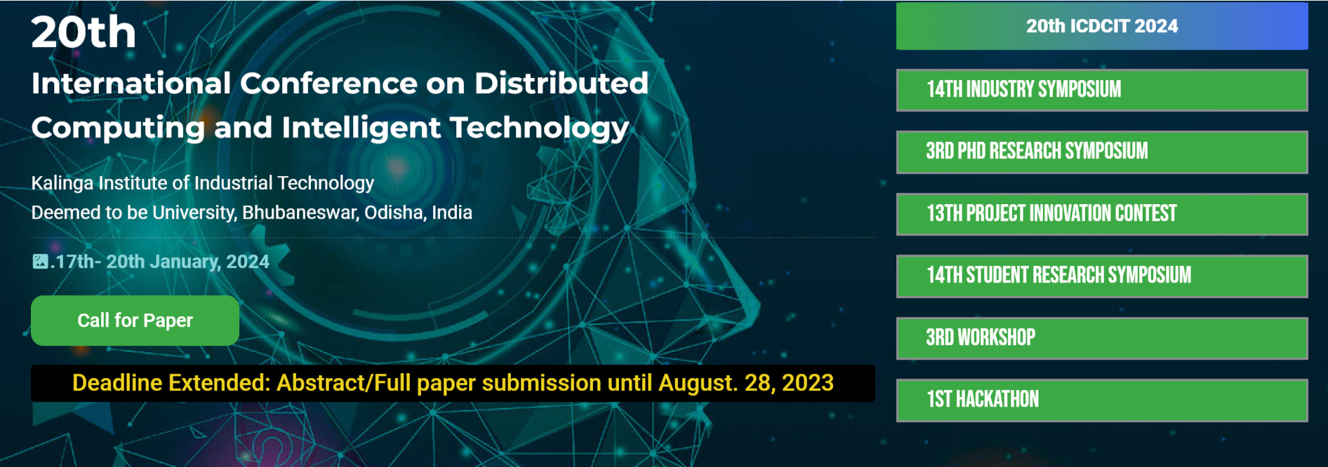 ICDCIT-2024 at KIIT [Awards Upto Rs 75k]: Submit by Aug 28