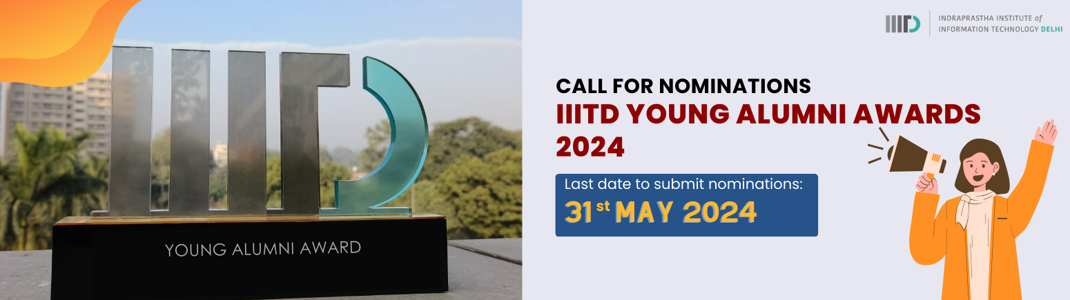 Call for Nominations: Young Alumni Awards 2024 at IIIT Delhi