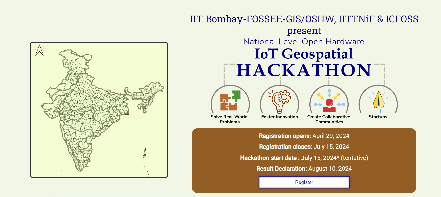 IoT GIS Hackathon 2024 by IIT Bombay FOSSEE-GIS/OSHW, IITTNiF & ICFOSS