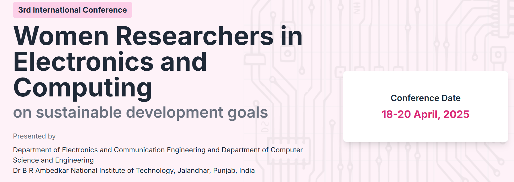3rd International Conference - WREC 2025 by NIT, Jalandhar