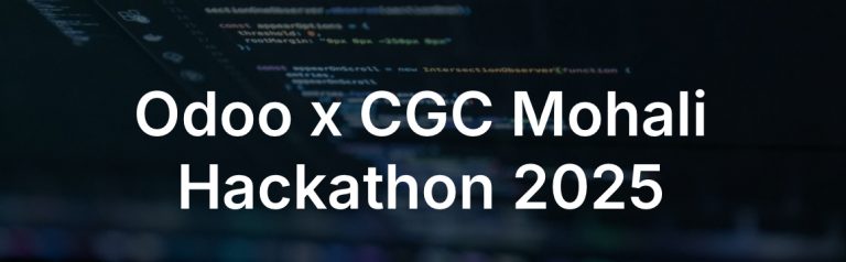 Odoo x CGC Mohali Hackathon 2025: Register by July 30!